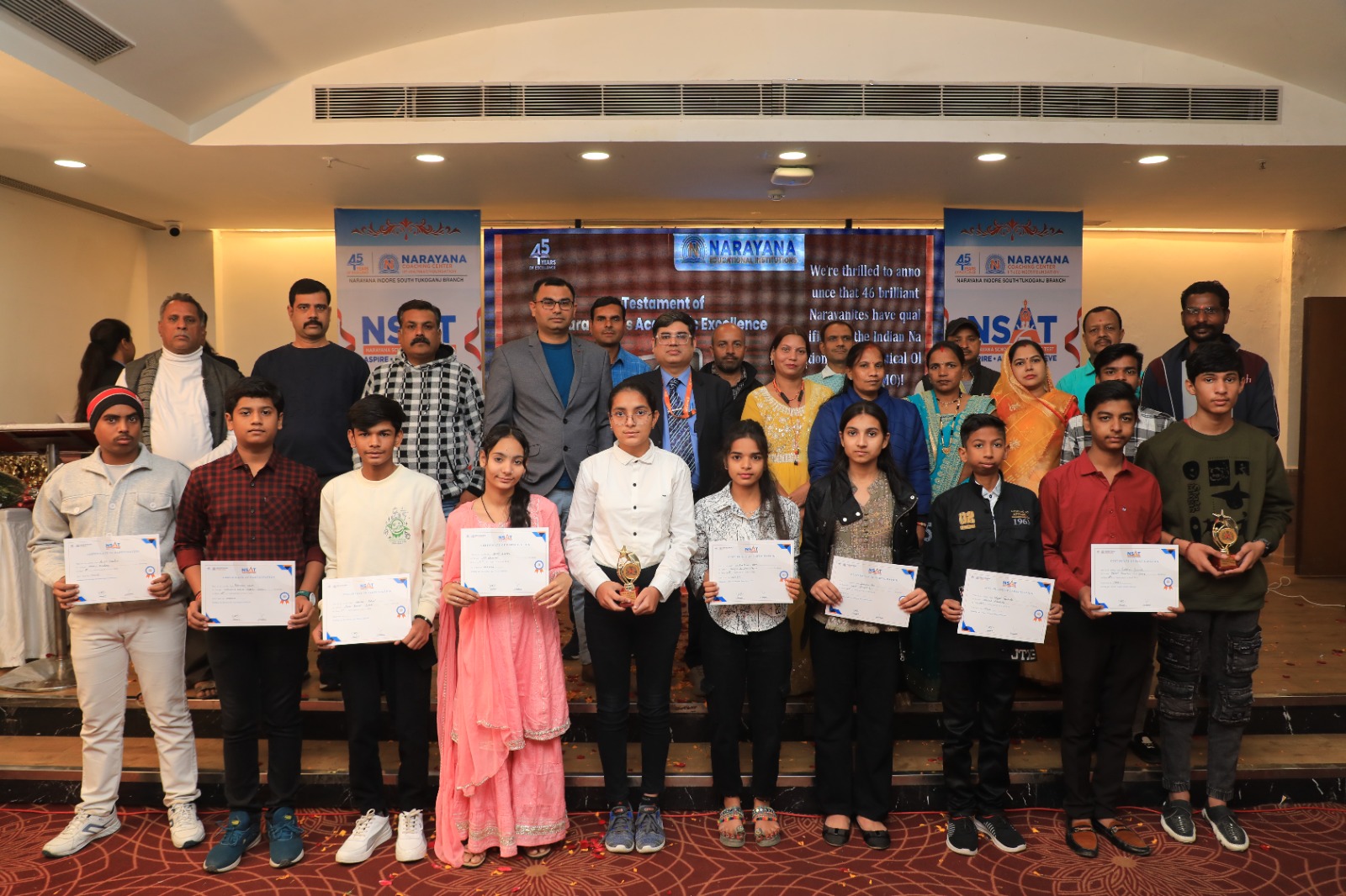 NSAT UTSAV 2023 at Narayana Indore South Tukoganj Branch. - Indore Talk